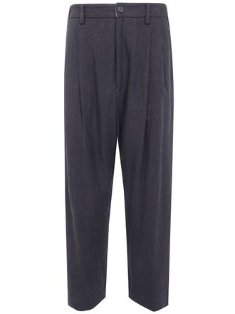Ziggy Chen Drop-Crotch Pleated Trousers