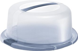Rotho Cool & Fresh Tortenglocke mit Kühlung, Kunststoff (PP) BPA-frei, blau/transparent, (38.0 x 34.0 x 16.0 cm)