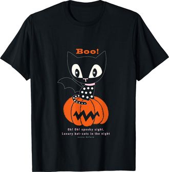 Pussy Deluxe Boo! Halloween Pumpkin Cat T-Shirt