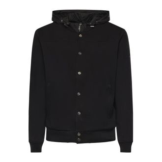 H&egrave;SKIMO Homme, Vestes, Noir, Taille: M Bomber Cappuccio Staccabile Supima Cotton