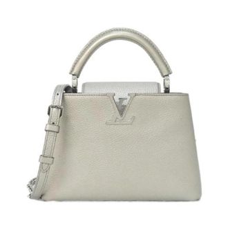Louis Vuitton Pre-owned Capucines BB Taurillon Calfskin Handbag - - Pre-owned - Damen - Grau - ONE SIZE