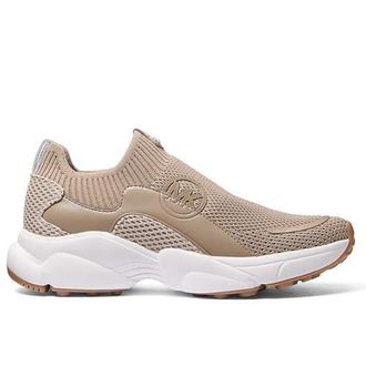 Michael Kors Trainer Slip on pour femme Michael Kors Sami en maille taupe - 43T5SMFS 3D115 5, beige, 37.5 EU