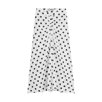 Fiorucci Femme, Jupes, Multicolore, Taille: 40 FR Polka Dot Gathered Midi Skirt