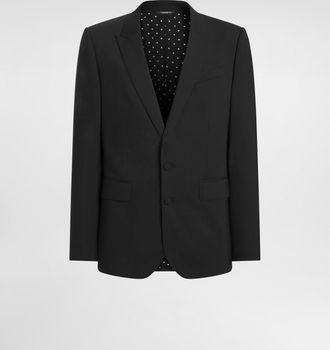Dolce & Gabbana Single-breasted New Martini Canvas Jacket - Mann Anz&uuml;ge Und Blazer Schwarz 44