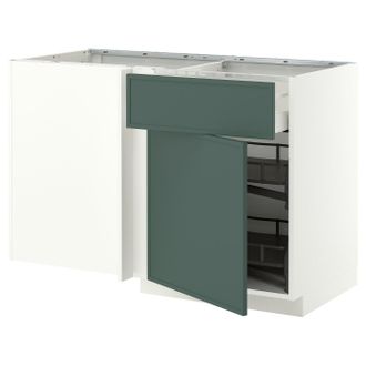 IKEA METOD / MAXIMERA Eckunterschrank m Schublade+Auszug