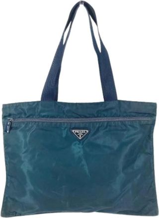 Prada unisex, Pre-owned, Bleu, Taille: ONE Size Sac &agrave; bandouli&egrave;re vintage Pre-owned