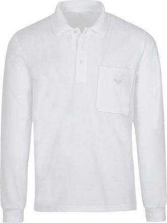 Trigema Langarm Poloshirt aus Baumwolle
