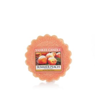 Yankee Candle Company Sommer Pfirsich Duftwachst&ouml;rtchen zu Schmelzen, wachs, Orange, 5.7 x 5.7 x 1.7 cm