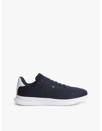 Tommy Hilfiger Baskets l&eacute;g&egrave;res en maille jacquard - Bleu fonc&eacute;