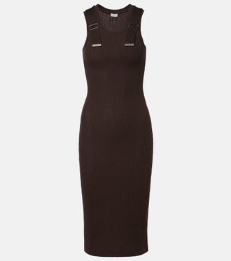 Loewe Midikleid aus Rippstrick