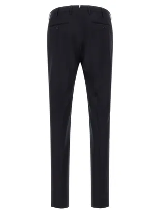 Incotex Virgin Wool Tailored Trousers - Black