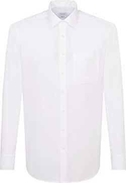 Seidensticker Chemise business homme Seidensticker - coupe classique - sans repassage - col Kent - manches longues - 100 % coton