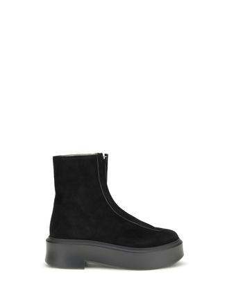 The Row Womens Leather Boots Black Calf Upper