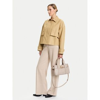 Calvin Klein Handtasche Calvin Klein Buckle Mini Tote With Strap LV04F3295G Beige