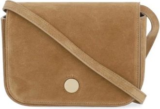 Fabiana Filippi Femme, Sacs, Brun, Taille: ONE Size Suede Leather Shoulder Bag