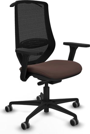 Piqueras y Crespo B&uuml;rostuhl mit 3D-Armen, h&ouml;henverstellbare Lendenwirbelst&uuml;tze, ausgestattet mit Syncro/Traslack und eingespritztem Schaum. Mit Rollen von 65 mm Parkett