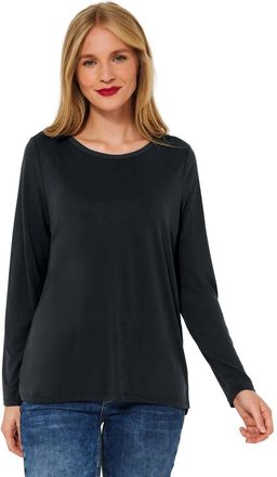 Street One Damen A318769 Langarmshirt, Black, 40