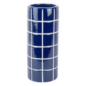 Present Time Vase Retro Tiles Round Present Time