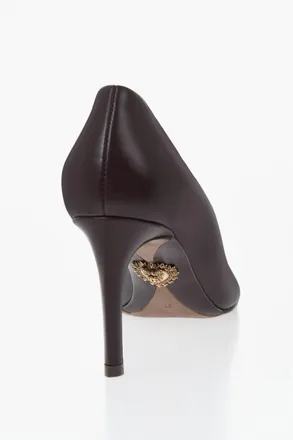 Dolce & Gabbana DEVOTION Leather Pumps in Solid Color, 8cm Heel Dolce & Gabbana