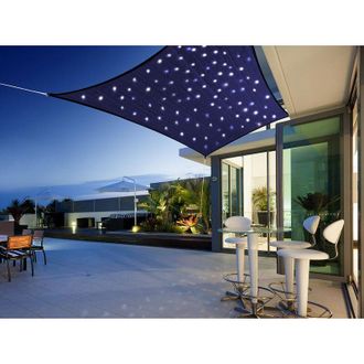 MOREL Voile dombrage rectangulaire 100 Leds 3 x 2 m - Jardiline