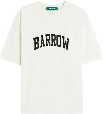 Barrow Barrow, Homme, Tops, Blanc, Taille: XS T-Shirt en jersey