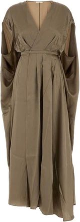 Co Femme, Robes, Beige, Taille: 40 FR Robe en soie