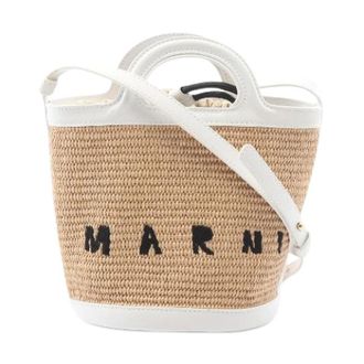 Marni Pre-owned Tropicalia Basket BAG Small nylon leather cotton 2way shoulder bag - - Pre-owned - Damen - Beige - ONE SIZE