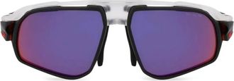 Nike Sonnenbrille mit Shield-Gestell - Schwarz