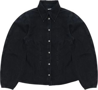 Rotate Rotate Birger Christensen - Chemise en jean Vinetta - Femme - Blouses et Chemises - Noir - Taille: 42 FR