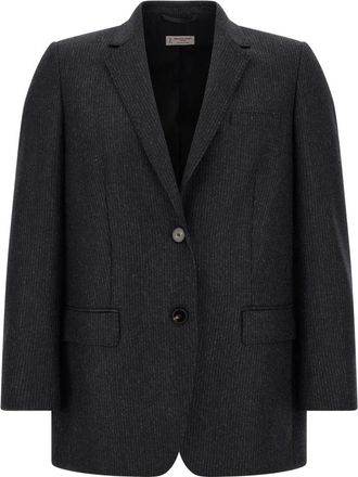 Alberto Biani America Blazer - Femme - Vestes - Gris - Taille: 36 FR