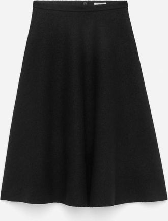 Arket Tellerrock Aus Wolle -Schwarz