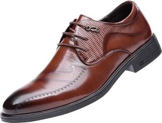 Generic Chaussures Oxford Confortables et &eacute;l&eacute;gantes for Hommes, Rehaussantes, en Cuir, Style Classique, for Mariage ou Affaires