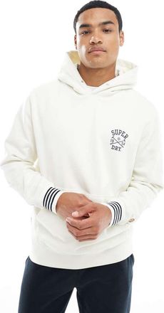Superdry Athletic Club - Kapuzenpullover in Wollwei&szlig;