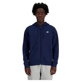 New Balance Sport Essentials Logo Fleece Full Zip pour homme, Nb Navy, L