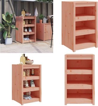 vidaXL Outdoor-Küchenschrank 55x55x92 cm Massivholz Douglasie - Gartenmöbel - Holzmöbel - Außengrill - Küchenausstattung - Esstischset - Home & Living