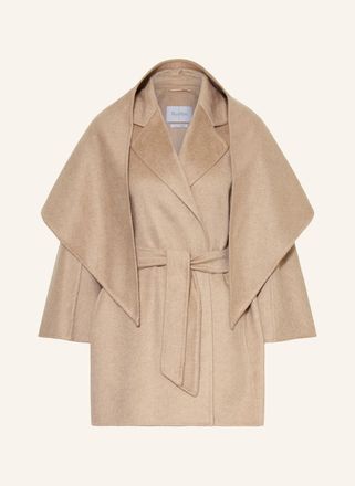 Max Mara Set Detto: Cashmere-Mantel Und Schal beige