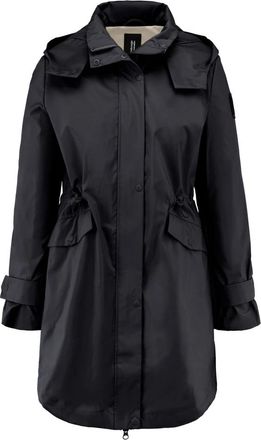 Bomboogie Femme, Manteaux, Bleu, Taille: 40 FR Trench r&eacute;sistant &agrave; leau avec capuche