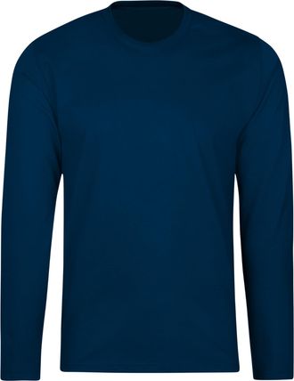 Trigema Herren 636501 Langarmshirt, Night-Blue, XS EU