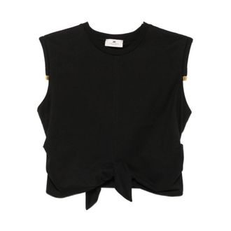 Elisabetta Franchi &Auml;rmelloses Top - - Tops - Damen - Schwarzk - XL