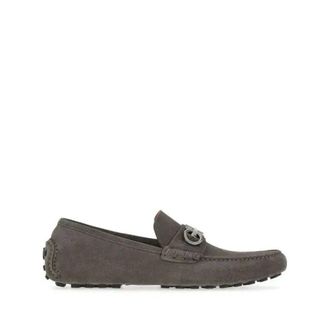 Ferragamo Grazioso Driving Mocassins - Homme - Chaussures - Gris - Taille: 39 1/2 EU