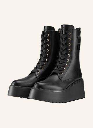 Aigner Aigner Plateau Bootie With Lacing Plateau Bootie 2b schwarz