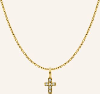 Cada Cada Kette Tiny Turin Cross gold