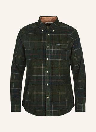 Barbour Cordhemd Blair Tailored Fit gruen