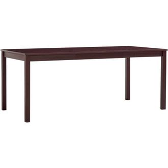 vidaXL Esstisch Dunkelbraun 180 x 90 x 73 cm Kiefernholz - Vidaxl
