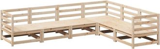 vidaXL Salon de jardin 6 pcs bois de pin massif vidaXL