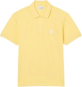 Lacoste Homme, Tops, Jaune, Taille: M Polo en Piqu&eacute; Coupe Classique avec Badge