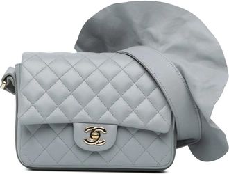 Chanel Hobo Bags - Quilted Calfskin Bolero de Chanel Flap - Gr. unisize - in Grau - für Damen