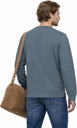 Street One Men Langarmshirt im Melange Look