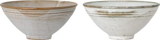 Bloomingville Schale Masami, wei&szlig;, Keramik, 2er Set
