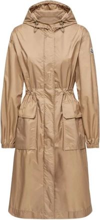 Moncler Femme, Manteaux, Beige, Taille: 36 FR Trench-coat